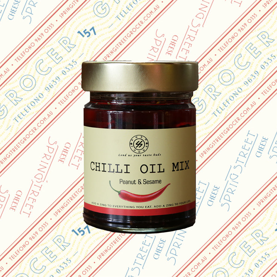 Ansh Foods Chilli Oil Mix Peanut and Sesame – Spring Street Grocer